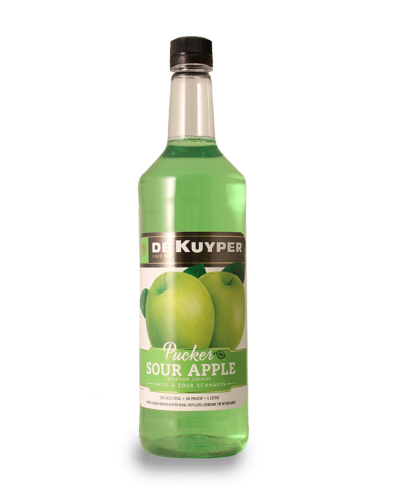 DEKUYPER SOUR APPLE PUCKER 1L – Triphammer Wines and Spirits