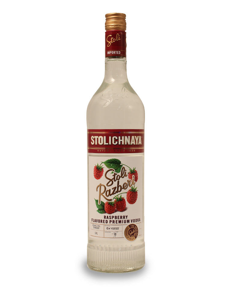 STOLICHNAYA RAZBERI VODKA 1L – Triphammer Wines and Spirits
